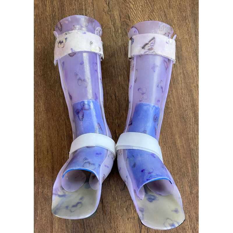 Pediatric Ankle Foot Orthosis AFO Molded Rigid Butterfly Pattern ...