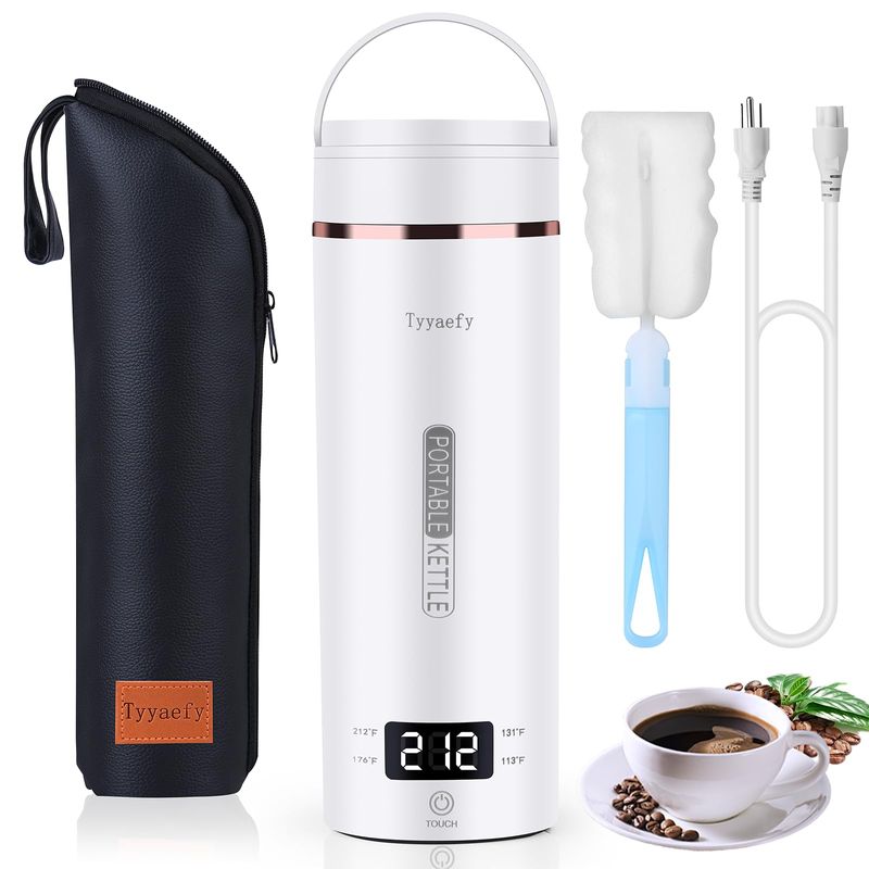 Travel Portable Electric Kettle,Tea Coffee Kettle, Boiled Water Kettle for Rapid Heating ...