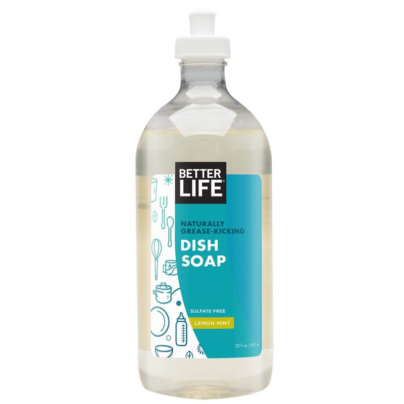 Better Life Dish Soap - Liquid Dishwashing Soap with Vitamin E and Aloe ...