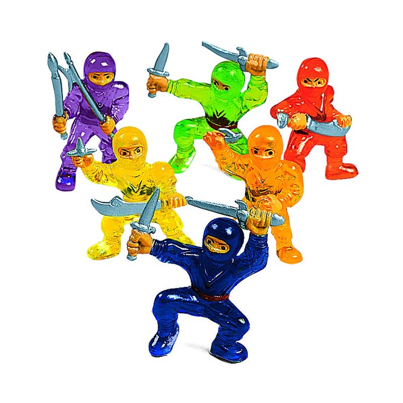 Fun Express Vinyl Ninja Warrior Toys (48 Pieces) Party Favors ...
