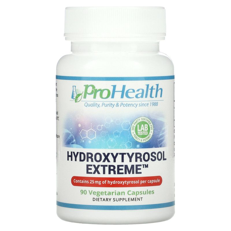 Hydroxytyrosol Extreme, 25 mg, 90 Vegetarian Capsules - Online ...