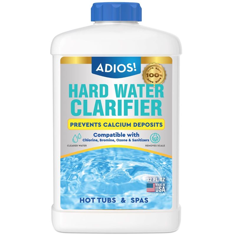 ADIOS! Hot Tub Hard Water Calcium Remover with Scale and Stain ...
