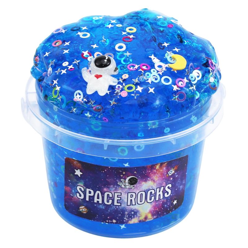 Blue Sky Space Rocks Scented Crunchy Slime,Galaxy Slime Super Soft and ...
