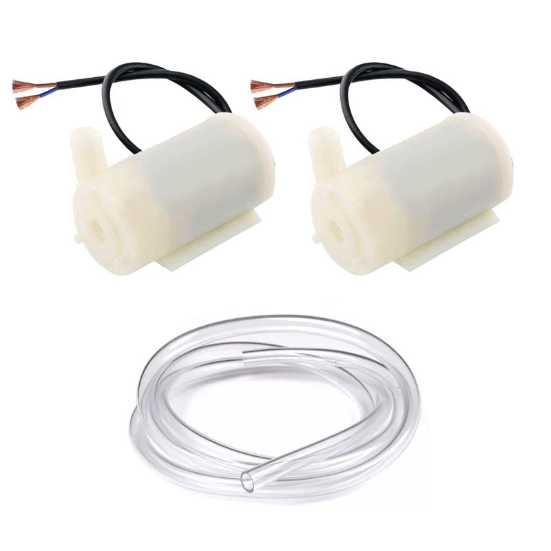 Mini Water Pump 3 V, Micro Motor Pump DC 3 V, 2 Pieces Mini Submersible ...