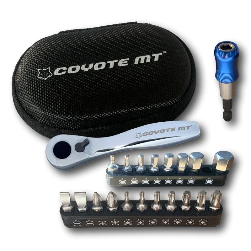COYOTE MT Mini Ratchet Tool Set Professional & Stylish Multitool Repair ...