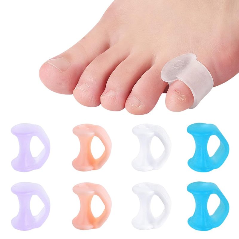 MEXRUMI 4 Paar Silikon Zehenspreizer Zehentrenner Silikon Zehenspreizer ...