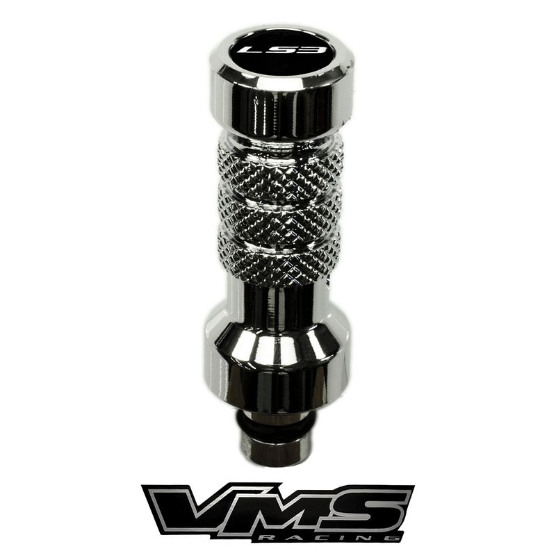 VMS Racing CHROME Engine Oil DIPSTICK HANDLE in Billet Aluminum for LS3 ...