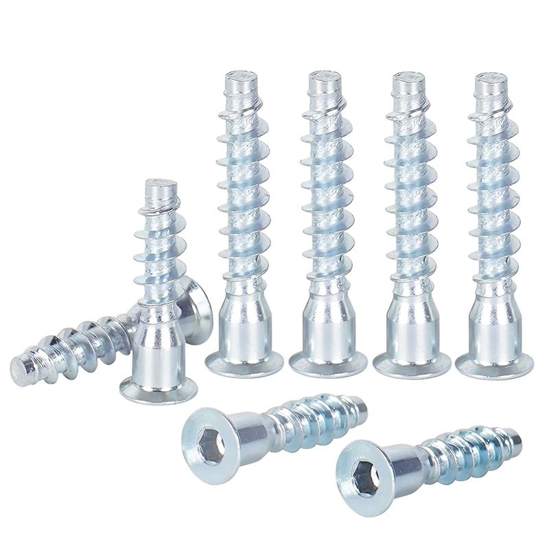 Qrity 20 PCS M7x40mm Hex Socket Wood Screws, Countersunk Head ...