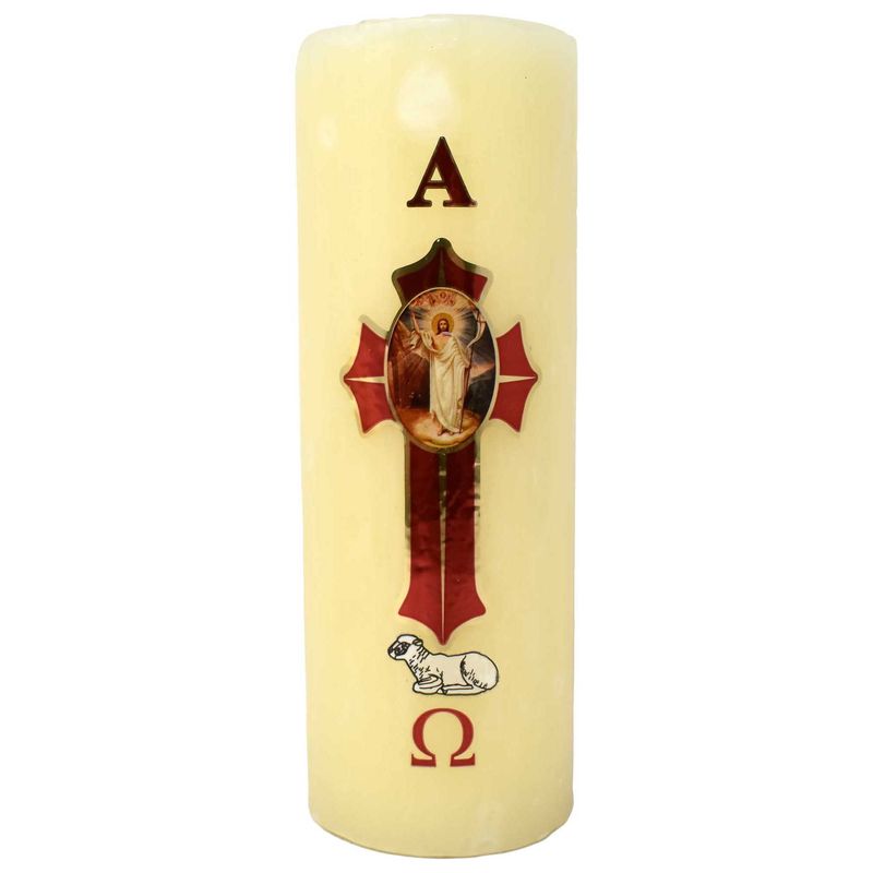 Cirio Pascual Paschal Candle – (3"-14" Sizes) 100% Wax Religious Candle ...
