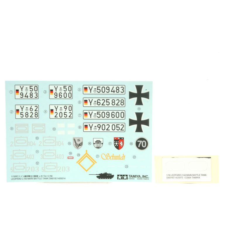 Tamiya 309400123 - Dekorbogen Leopard 2A6 56020, Modellbauzubehör - Online Marketplace - EveryMarket