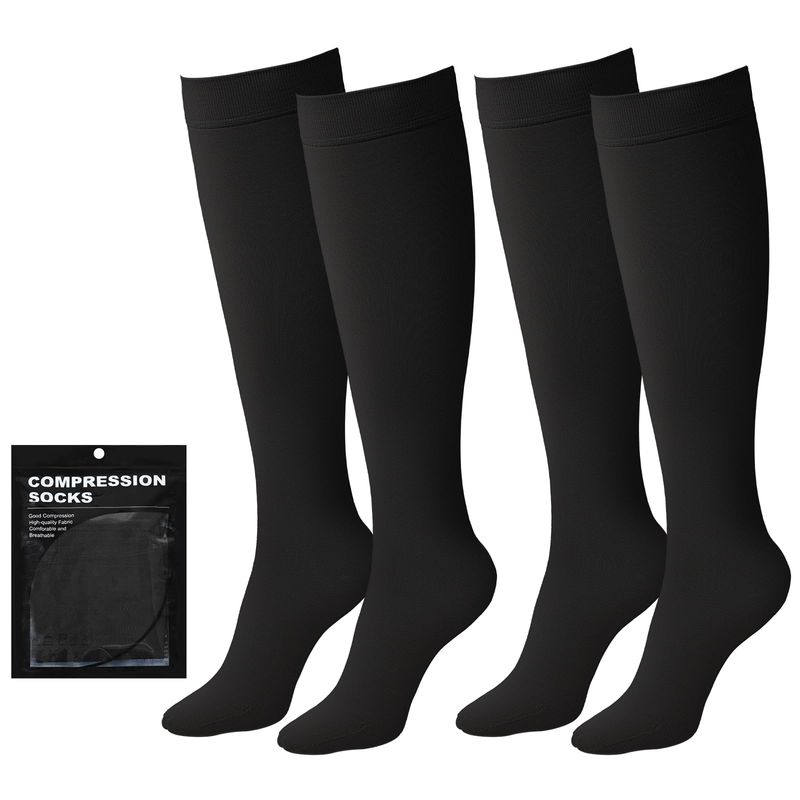 Evolyline 2 Pairs Medical Compression Stockings Women Men 20-30 mmHg ...