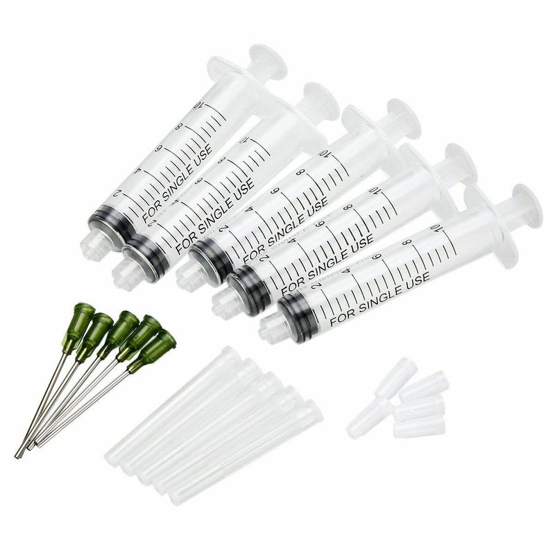 Dispensers Applicator Syringes Set, 5 Pack 10ml Dispensing Syringes ...
