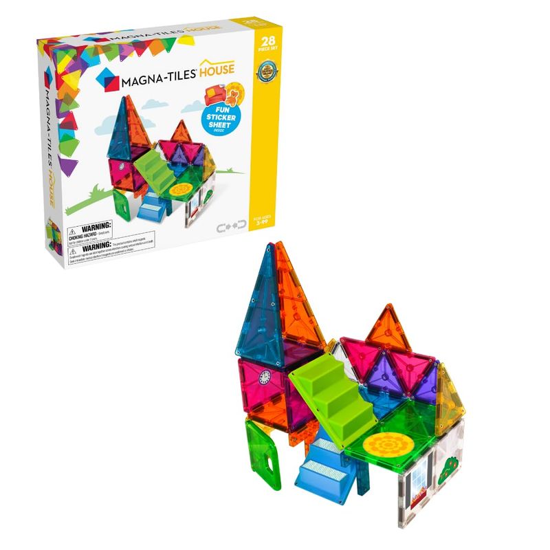 Magna-Tiles 28-Piece House Set, The Original, Award-Winning Magnetic ...