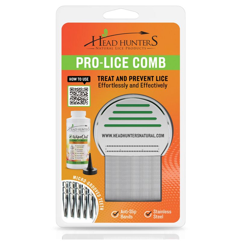 Head Hunters Pro Lice Comb for Kids and Adults Head Lice Treatment ...