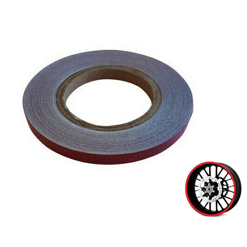 Motorcycle Scooter Moped ATV Quad Bike Car Van Red Wheel tyre Alloy Rim ...