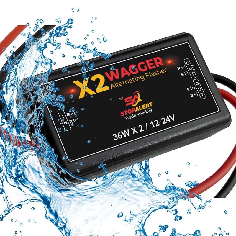 Stop-Alert New X2 Wig Wagger Alternating Flasher Relay - Waterproof ...