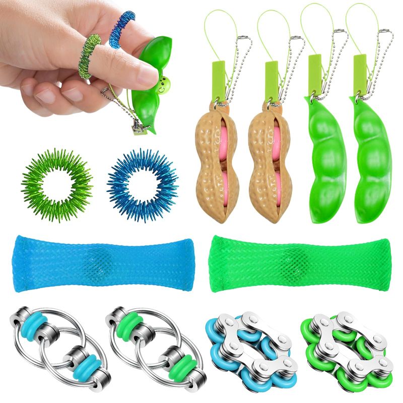 Fidget Toys, Adhs Toy, Pack of 12 Anti-Stress Toy, Fidget Spinners Toy ...