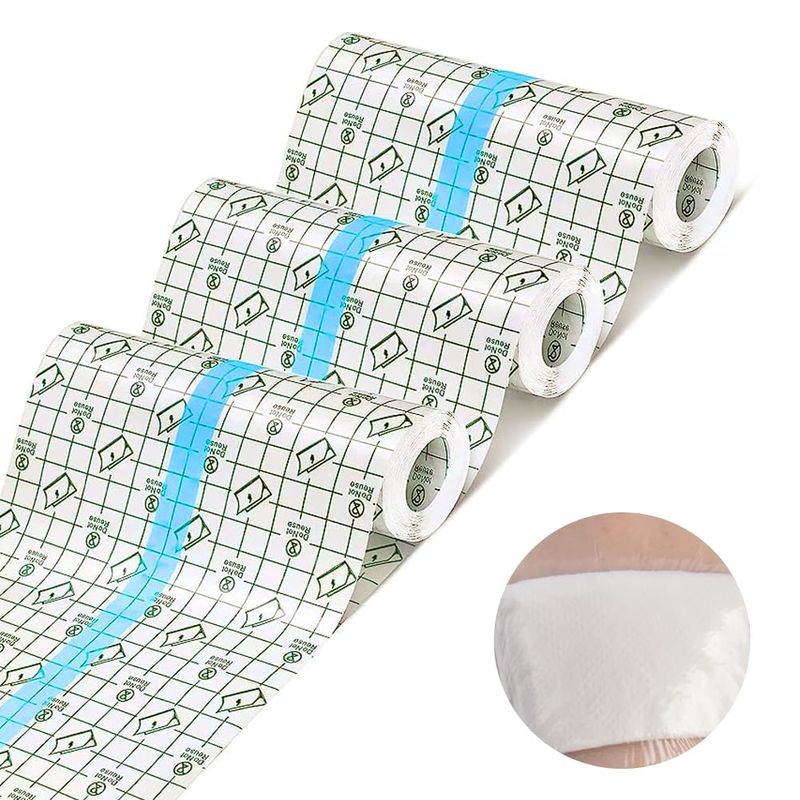 ACWOO Tattoo Film, 3 Rolls Tattoo Plaster, 15 cm x 1 m Tattoo Aftercare ...