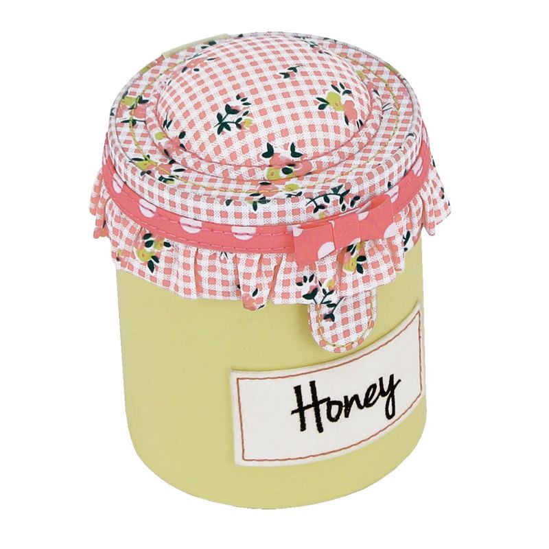 BUTTON IT- NEW FOR 2014 – Novelty Honey Pot Button Box with Coral Pink ...