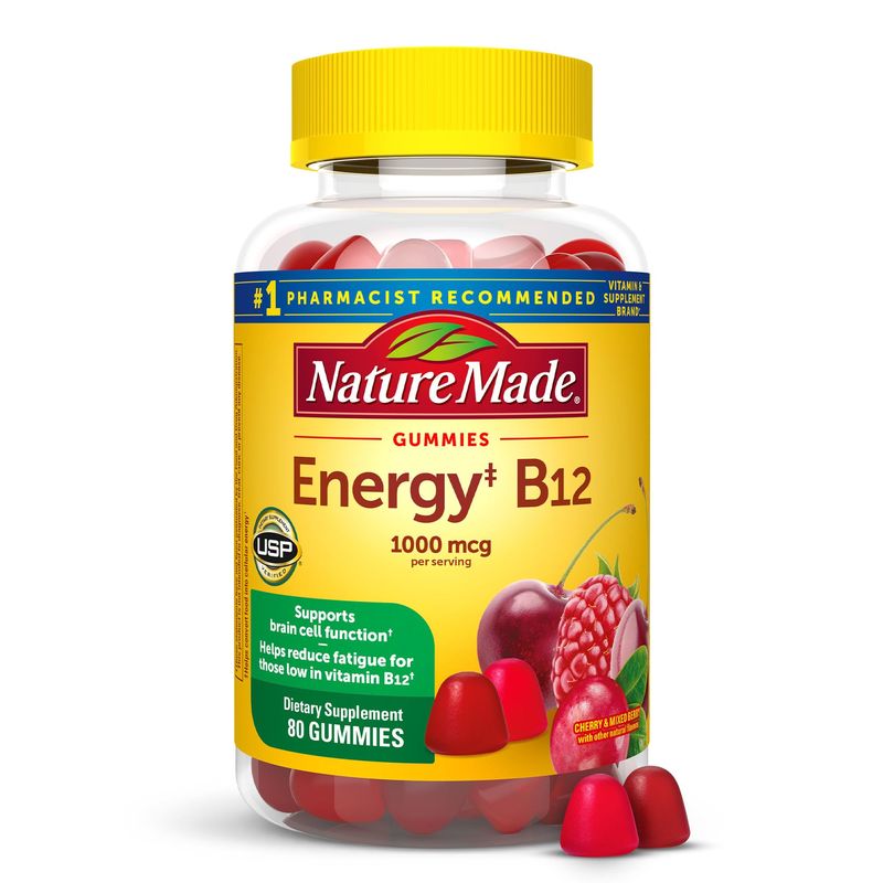 Nature Made Energy B12 1000 mcg, Dietary Supplement for Energy ...