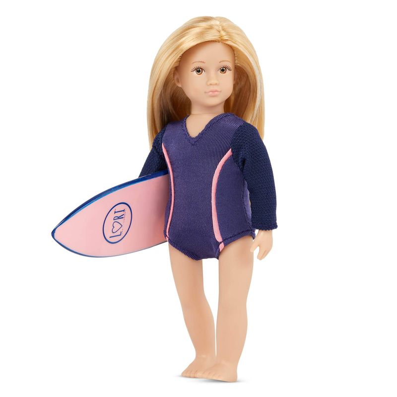Lori – Mini Doll – 6-Inch Surfer Doll – Surfing Swimsuit & Surfboard ...