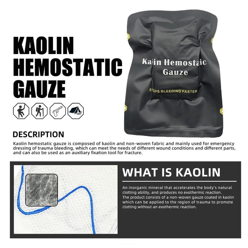 ForKang Hemostatic Dressing | Clotting Gauze | Quick Emergency Blood ...