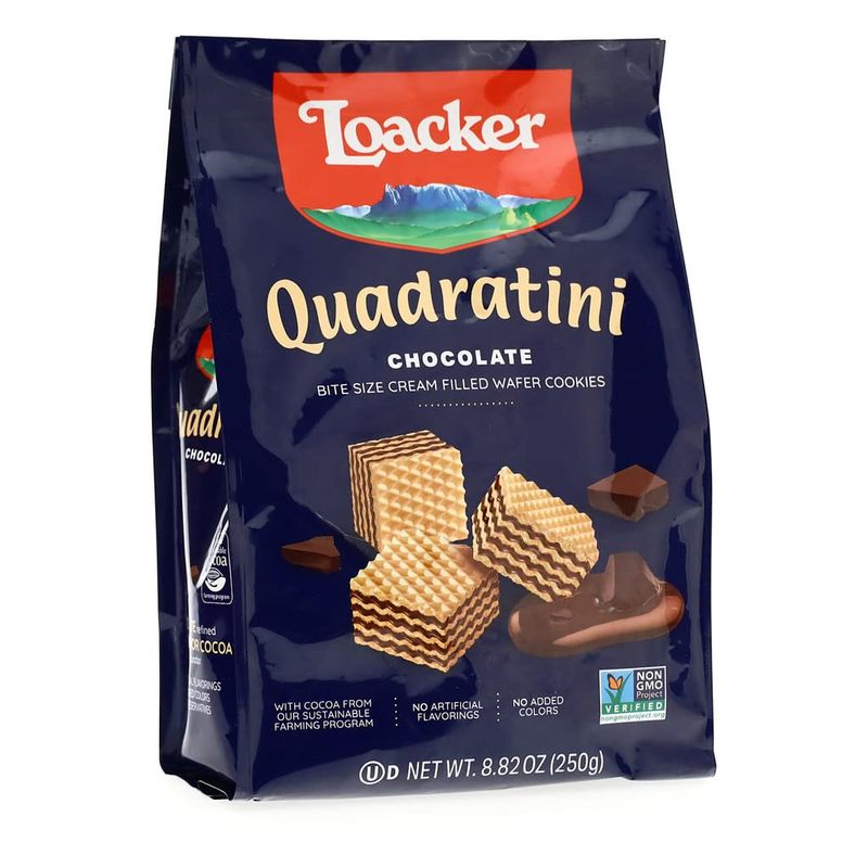 Loacker Quadratini, Chocolate Wafer Cookie, 8.82 Ounce Pack - EveryMarket