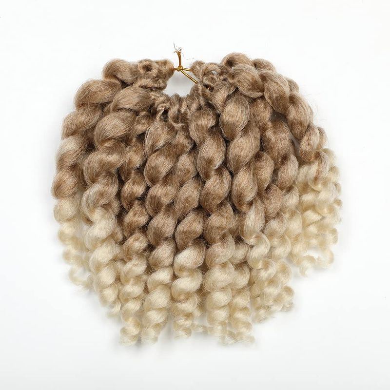 Crochet Braids Hair 2X Ringlet Wand Curl 3 Packs 8 inch Jamaican Twist ...