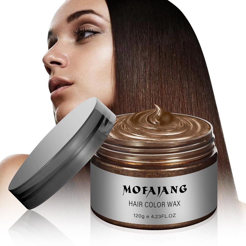Temporary hair color Brown, Hair color wax Temporary hair dye Instant ...