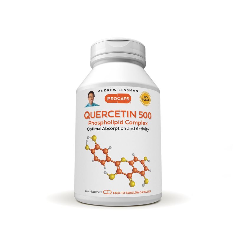 ANDREW LESSMAN Quercetin 500mg - 120 Capsules - 500 mg Unique Quercetin ...