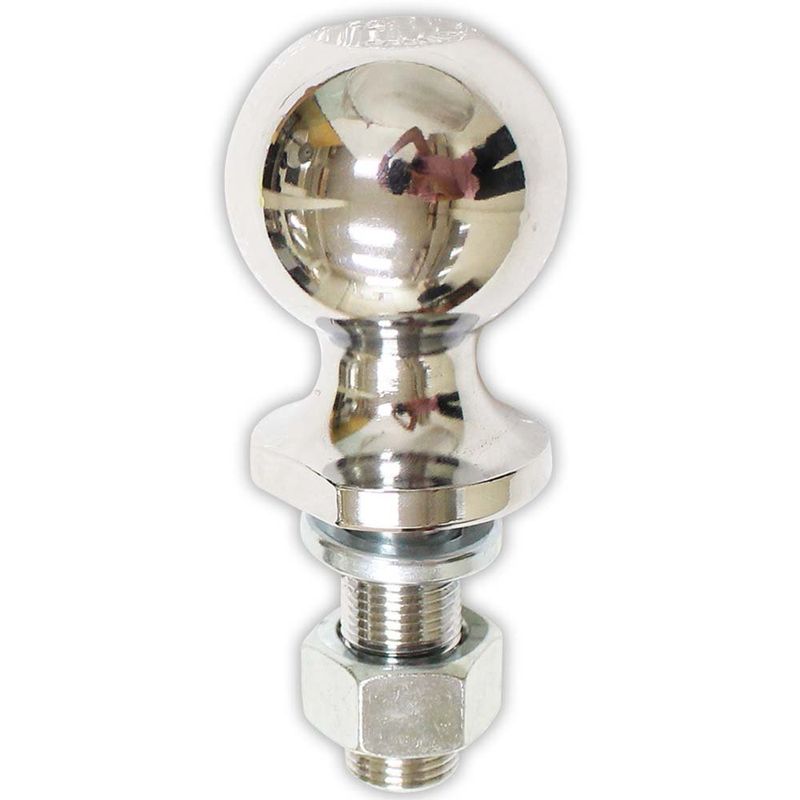 ROAD GENIE Solid Steel Hitch Ball | 1 7/8" x 3/4" x 2" (4.8cm x 1.9cm x 5.1cm) | Durable ...