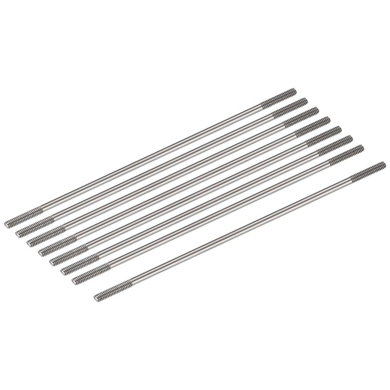 uxcell Push Rod Connector Double End Threaded Rod 304 Stainless Steel ...