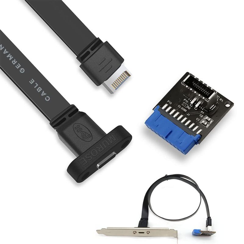 通用 USB 3.1 Front Panel Header Extension Cable,USB C extension Cable ...