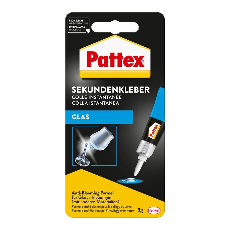 Pattex Liquid Super Glue, Dishwasher Safe, Super Adhesive, for Many ...