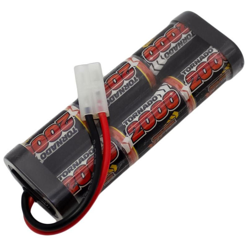 Overlander Batteries 2000mAh 7.2V NiMH RC Car Battery Pack with Tamiya ...