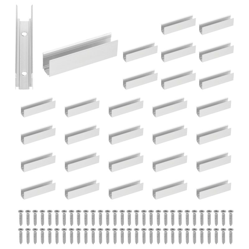 PATIKIL Neon Rope Light Mounting Brackets, 30 Pcs Neon LED Lights ...