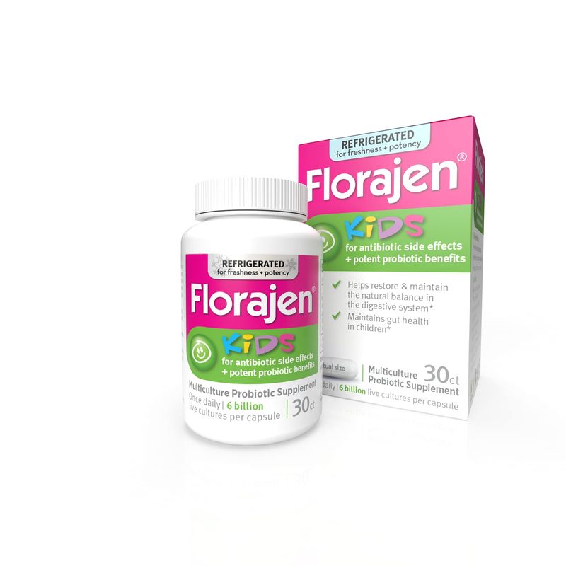 Florajen Kids Probiotics, Daily Gut Health & Immune Support Supplement ...