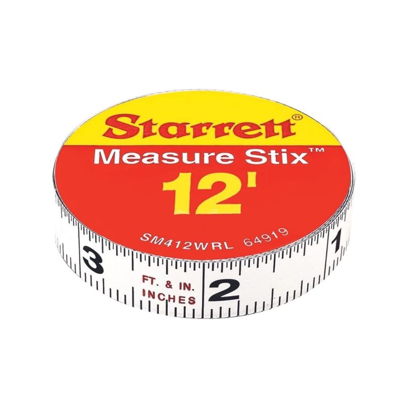 Starrett Tape Measure Stix with Adhesive Backing - Mount to Work Bench ...