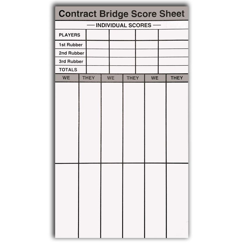 Baron Barclay Bridge Score Pads with Scoring Rules on Inside Covers ...