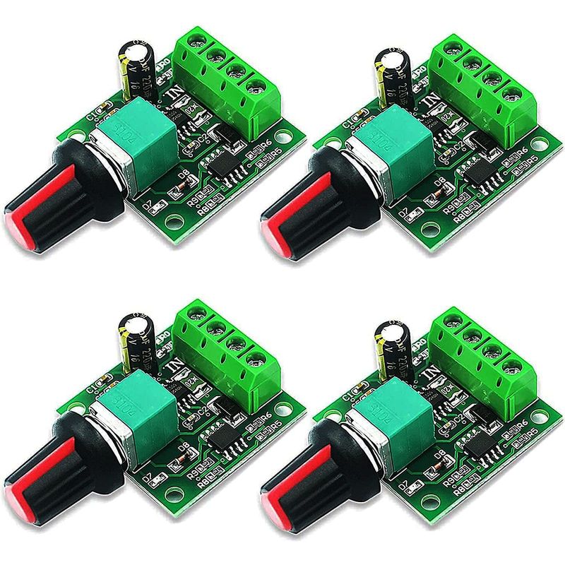 RUNCCI-YUN 4pcs DC 12v PWM motor speed controller,1.8V 3V 5V 6V 12V 2A ...