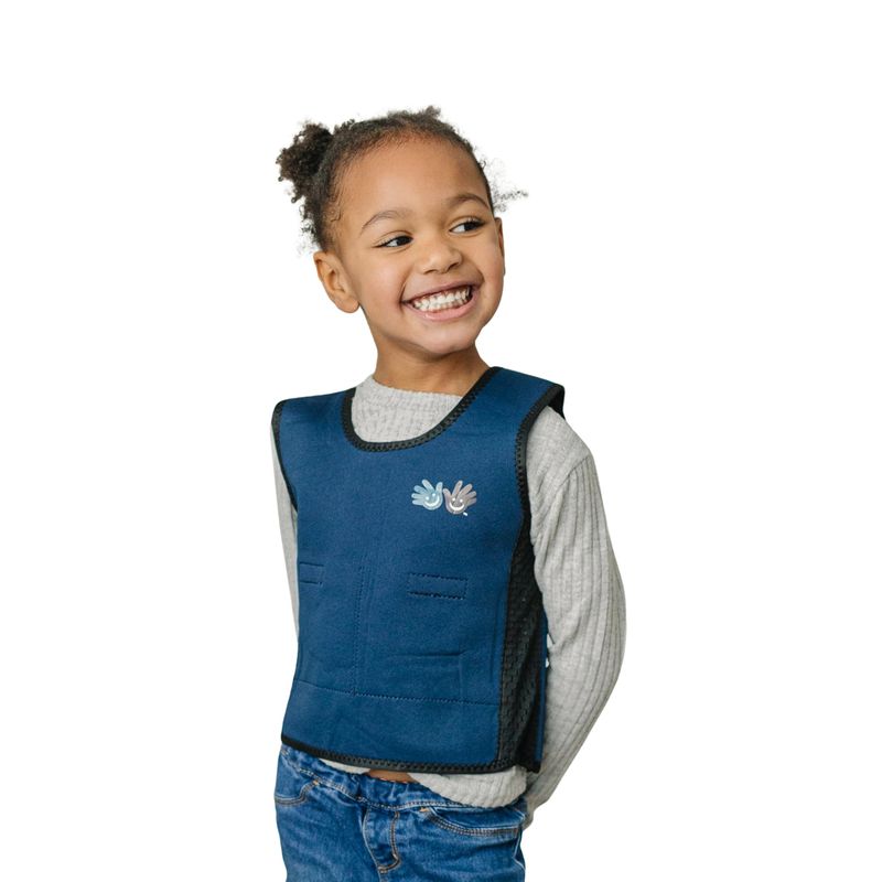 Fun and Function - Blue Weighted Compression Vest for Kids & Adults ...