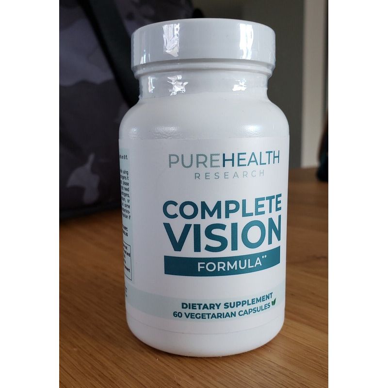 Complete Vision Eye Support Supplements with Lutein by PureHealth ...