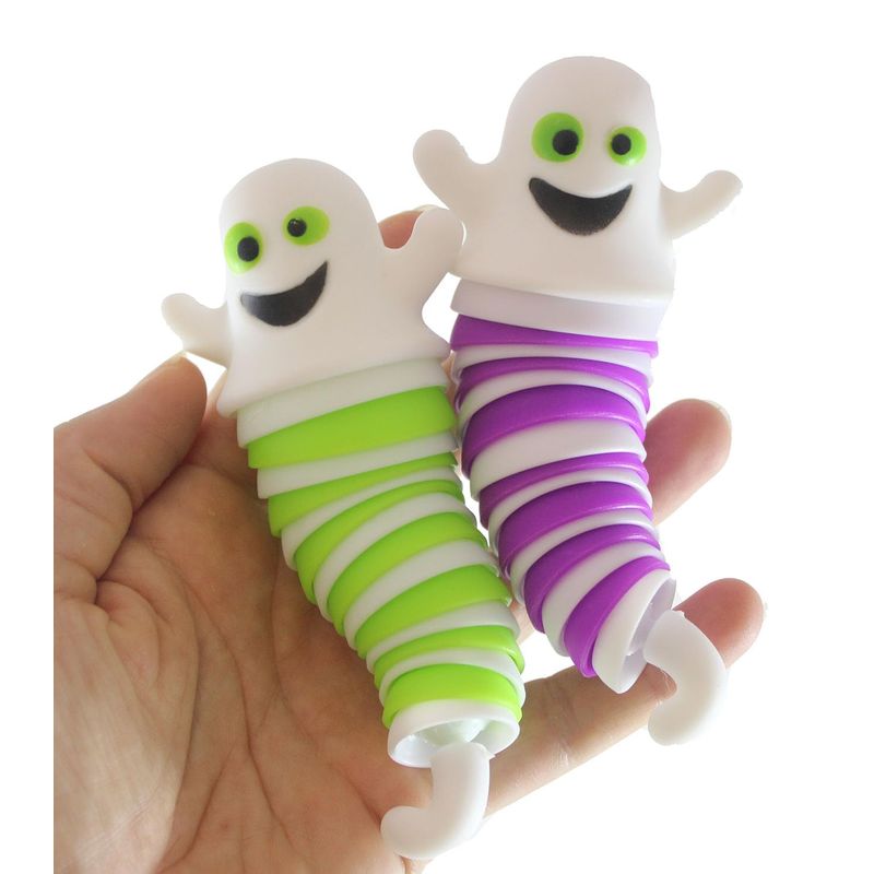 2 Halloween Ghost Fidget - Wiggle Articulated Jointed Moving Holloween ...