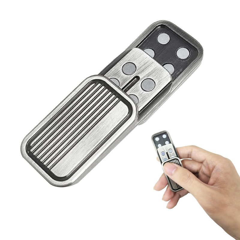 1 Piece Poker Push Card, Three Layer Metal Push Card, Decompression Toy ...