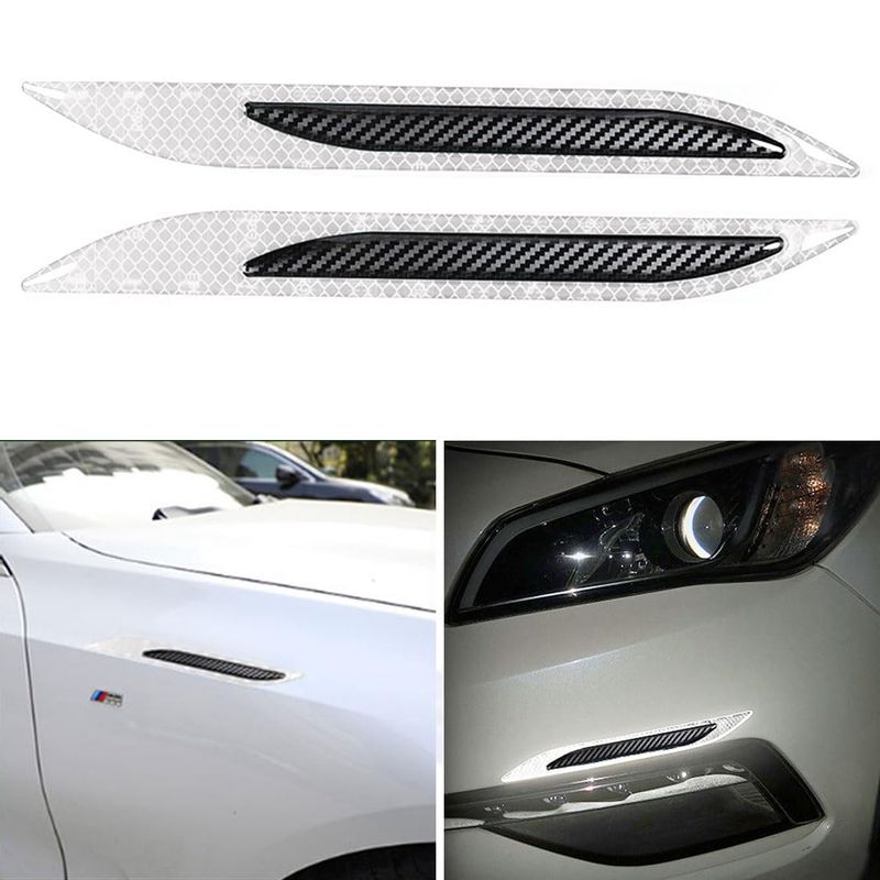 White Reflective Sticker Reflective Stripe Sticker Auto Reflective ...