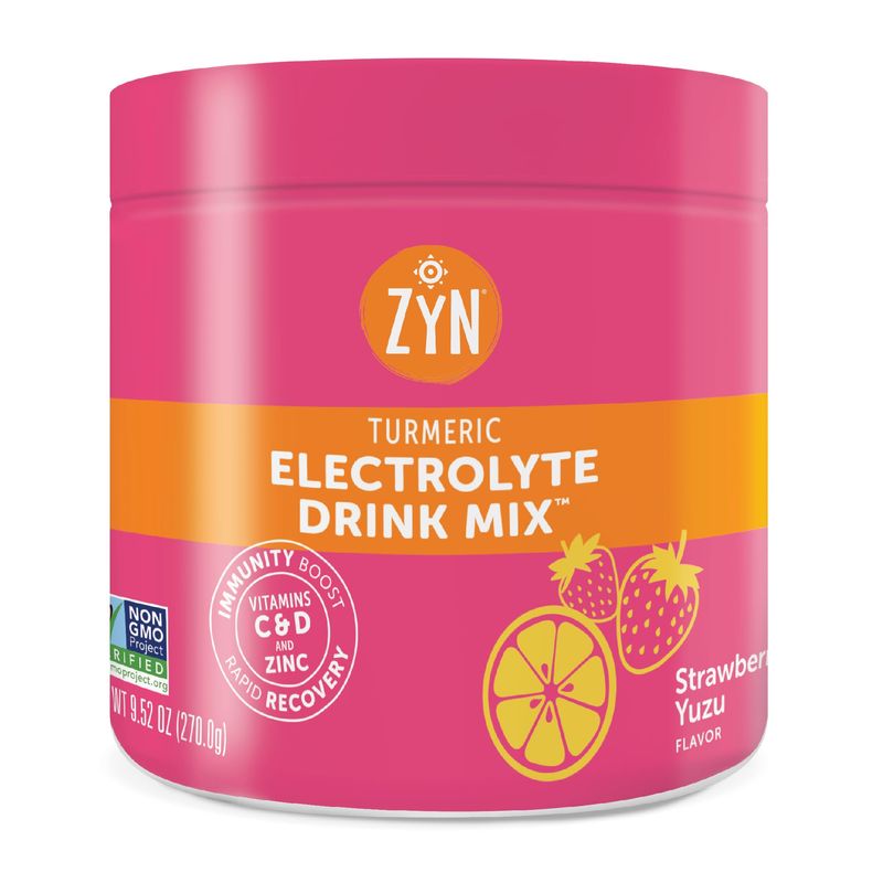 ZYN Electrolyte Powder Drink Mix with Turmeric - Aids Muscle Recovery ...