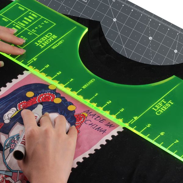 T-Shirt Rulers Guide,Alignment Ruler Shirt Measurement Tool for ...