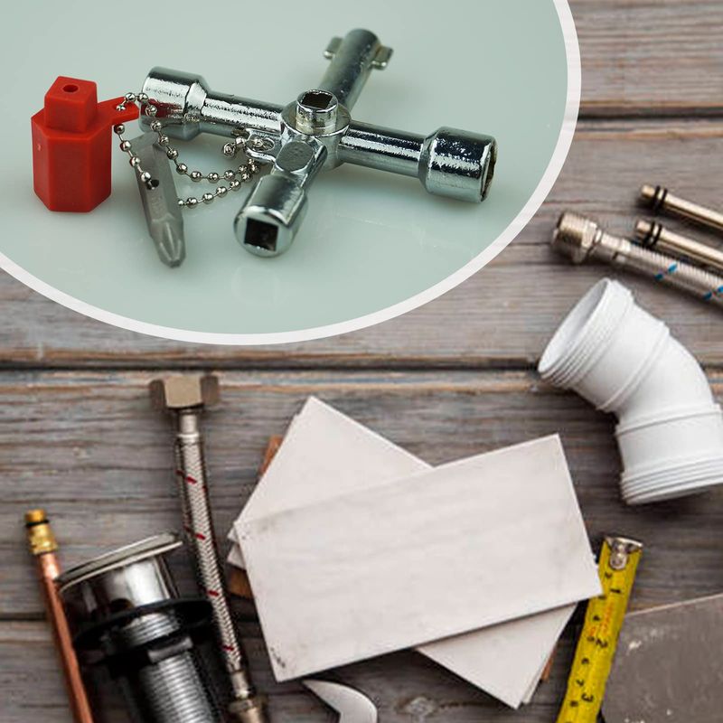 SZXMDKH (6-Way) Radiator Key,Meter Box Key UK Electric Gas Heating Key ...