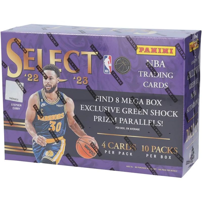 Panini 2022-23 PANINI Select Basketball Exclusive Green Shock MEGA Box ...