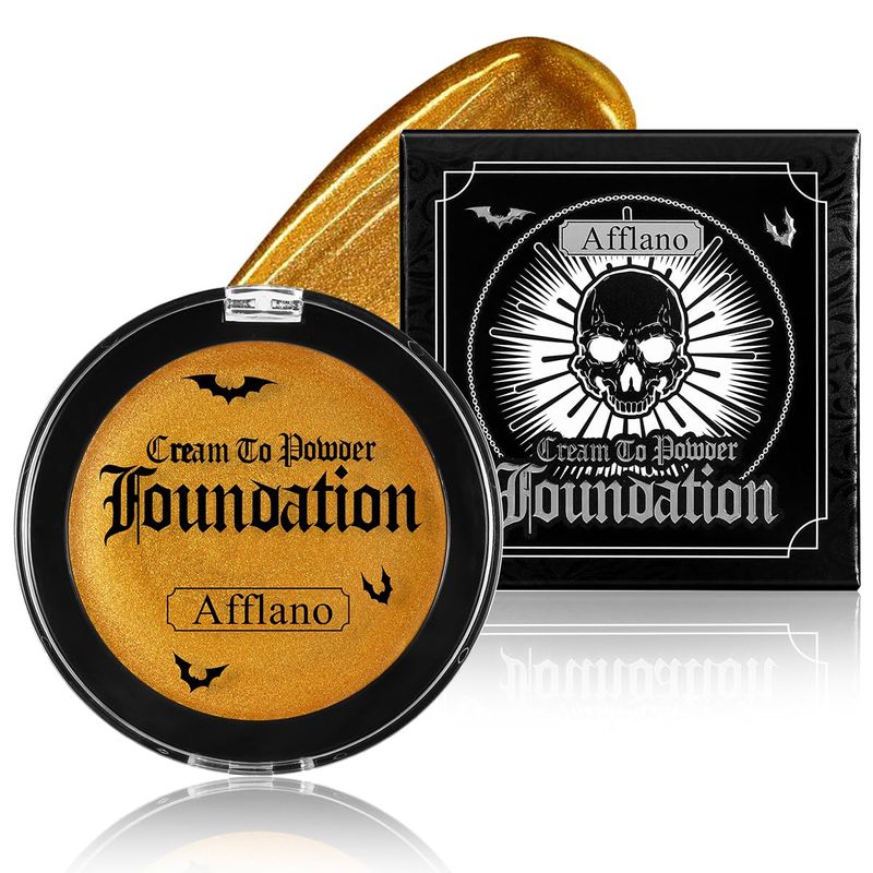 Gold Face Body Paint, Highly Pigmented Cream to Powder Metallic Gold ...